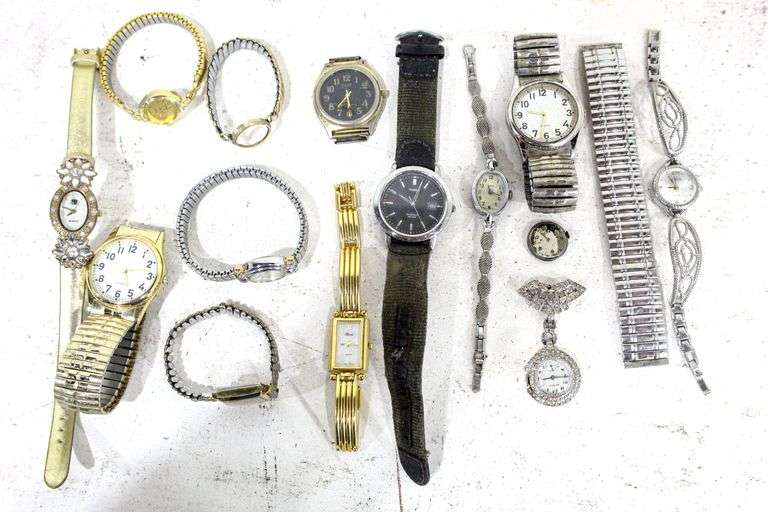 Collection of watches - wrist and label styles - Bunting Online Auctions