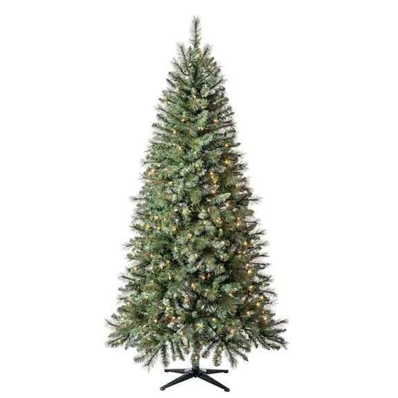 Pre-Lit Willow Pine Tree by Ashland - 7 Feet Tall - The picture may not ...