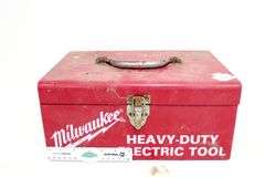 Skil Electric Drill and Milwaukee Tool Box - Bunting Online Auctions
