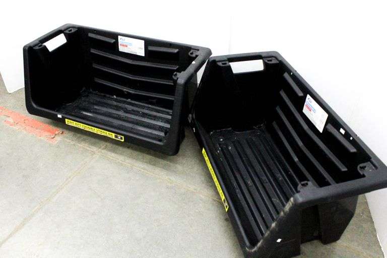 Heavy Duty Stackable storage bin by Blue Hawk - two pieces - Bunting ...
