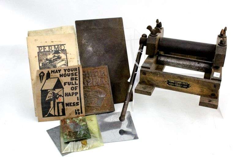 Permo Etching Press Made in Chicago USA with Manual - Mini Press ...