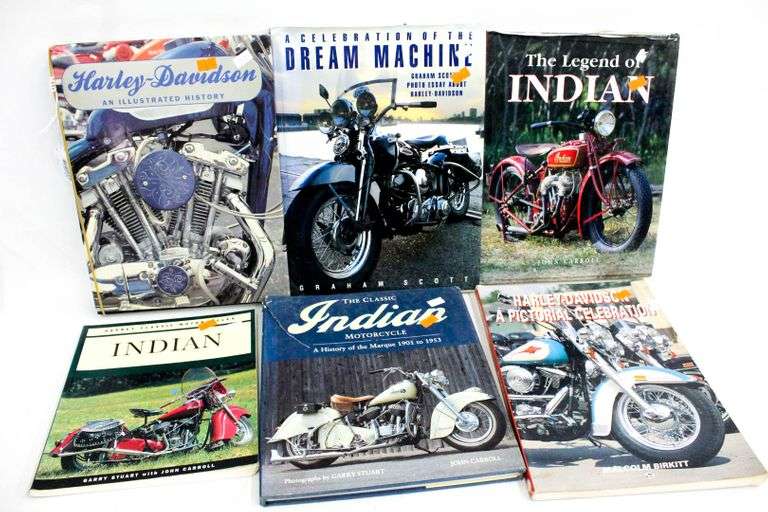 Collection of Books about Harley-Davidson and Indian Motorcycles ...