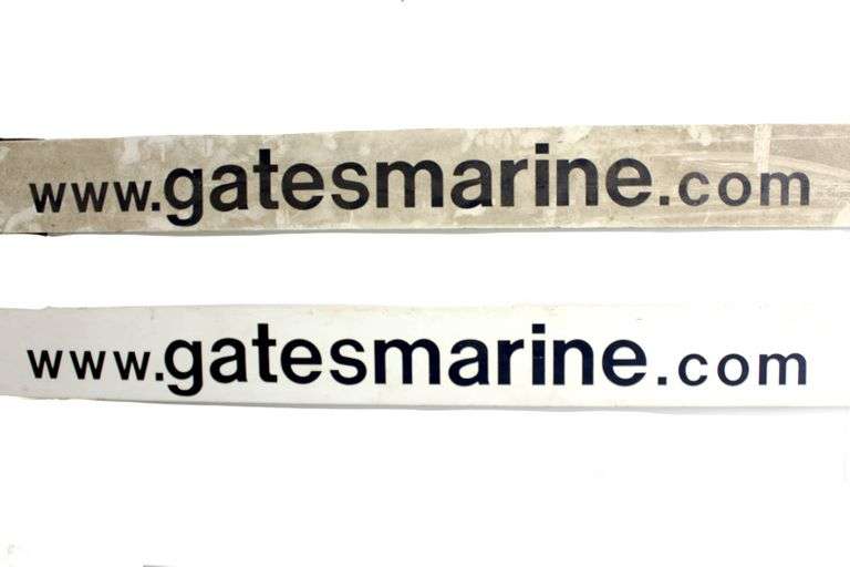 Gates Marine . Com - two signs - Bunting Online Auctions