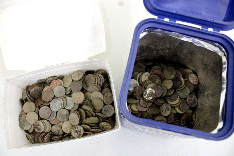 Old Penny Collection, includes approx. $5.00+ -and- approx. $6.00+ in ...