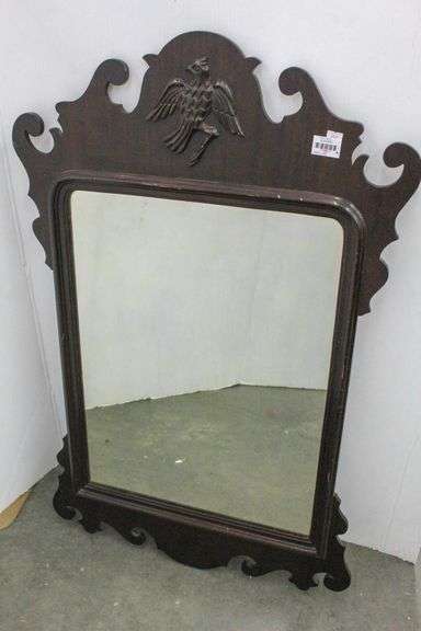 Salem Mirror - Victorian Wood frame with bird of prey accent wall frame ...
