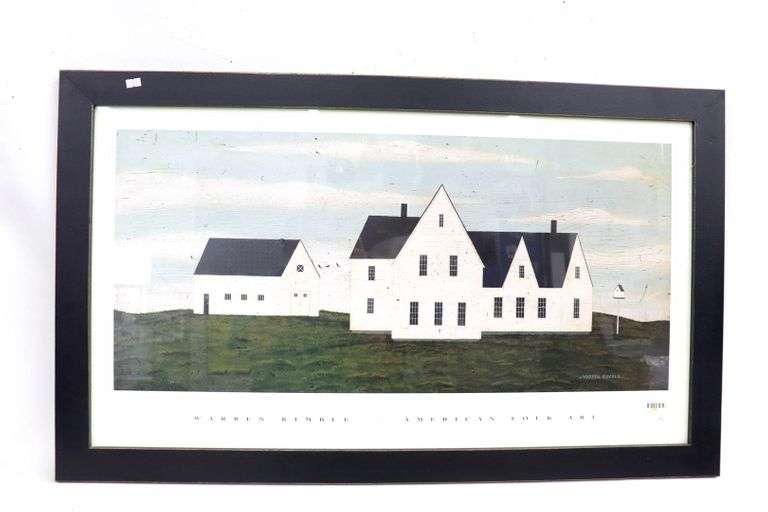 Warren Kimble American Folk Art poster - 24 x 40 - Bunting Online Auctions