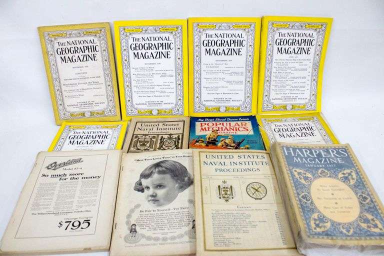 Vintage 1930s 1940s 1950s The National Geographic Magazine collection ...