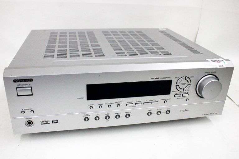 ONKYO TX SR302 5.1-Channel Home Theater Receiver AM/FM Tuner (Silver) - Bunting Online Auctions