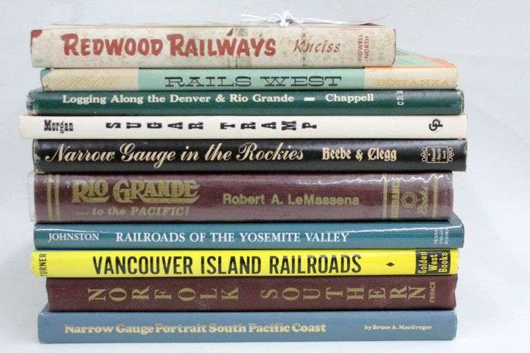 Railroad enthusiasts book collection: Redwood Railways, Rails West ...