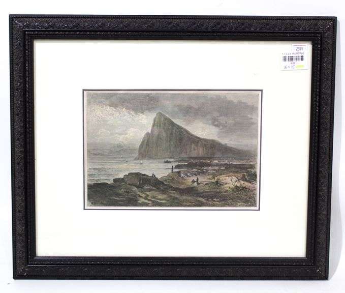 Peñón de Gibraltar c. 1884 - Chromolithograph Engraving - Artist ...