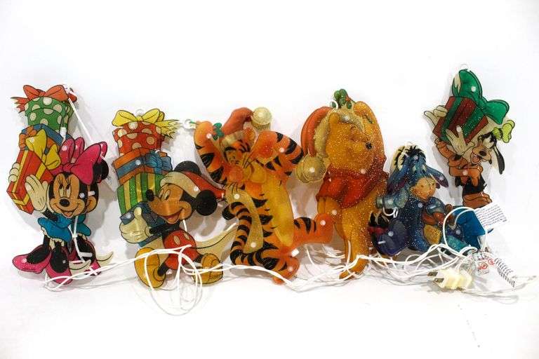 Vintage Disney Characters Christmas String Lights - Features: Mickey ...