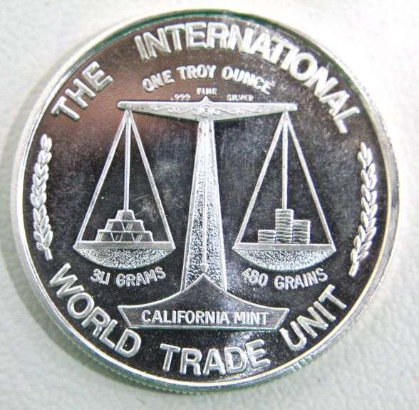 ONE OZ .999 silver coin , Locomotion I , Train Engine , Marked ...