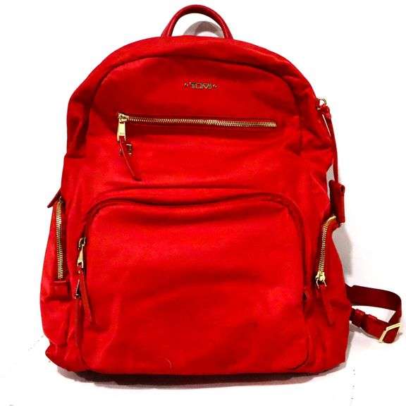 Tumi Red Backpack - Bunting Online Auctions