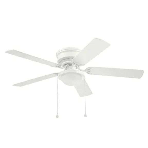 Harbor Breeze Armitage Builder Series 52-in White LED Indoor Flush ...