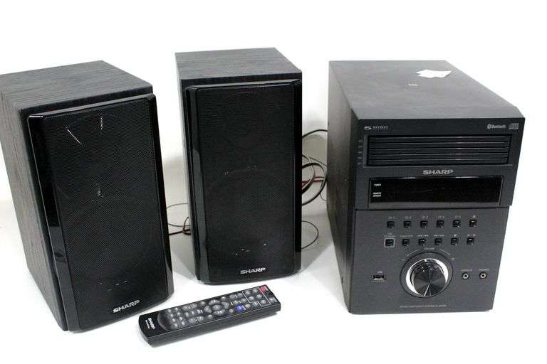 Sharp XL-BH250 Sharp 5-Disc Micro Shelf Executive Speaker System with ...