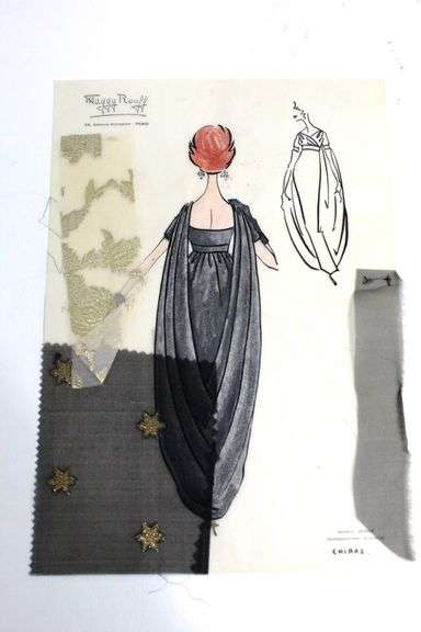 Maggy Rouff (1896 – 1971) Hand Painted and Signed French Fashion ...