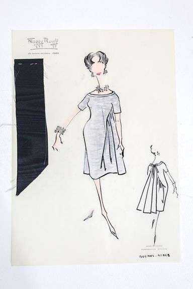 Maggy Rouff (1896 – 1971) Hand Painted and Signed French Fashion ...