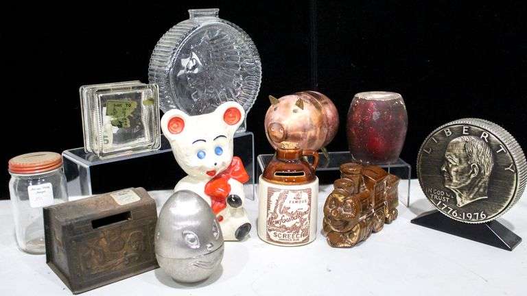 Antique and Vintage Coin Piggy Bank Collection: 1776-1976 Eisenhower ...