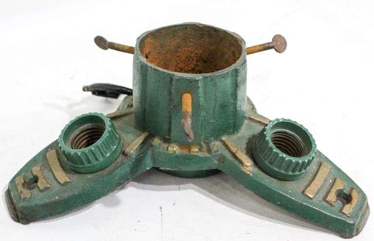 Vintage Traditions Heavy Cast Iron Christmas Tree Stand With Three ...