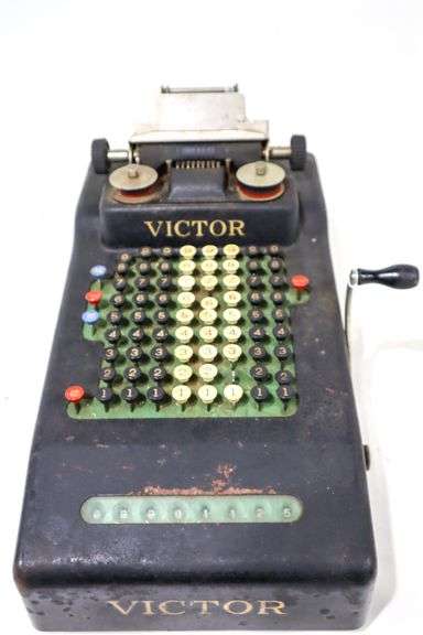 Vintage Victor Adding Machine 300 Series Model With 8 Columns Circa ...