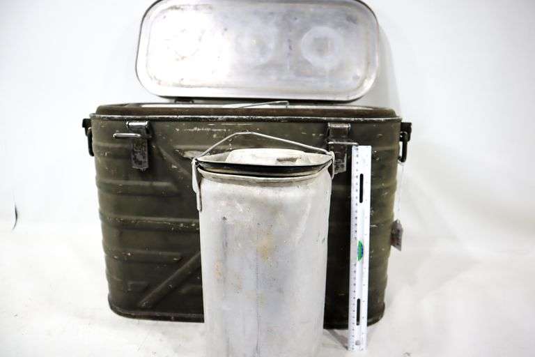 Vintage Military AMF Wyott Insulated Food Container with Interior ...