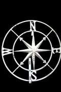 Shabby Chic Barn Compass - 30" Dia - Bunting Online Auctions