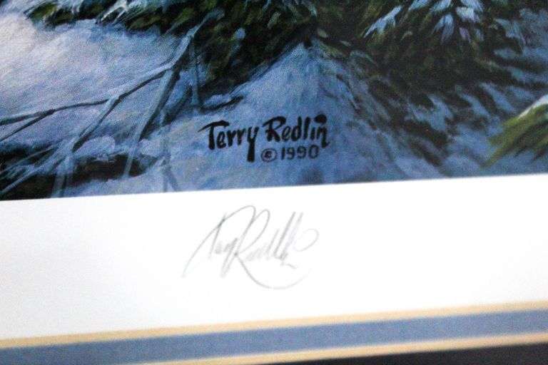 Terry Redlin - Signed in Pencil and Dated 1990 Work - "Wild Wings ...