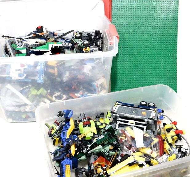 Legos in Two Big Bins / Boxes. - Bunting Online Auctions