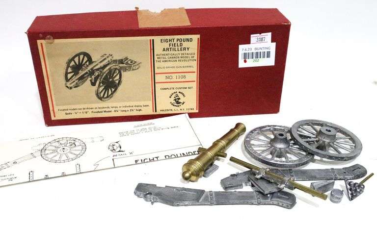 Marine Model Company Eight Pound Field Artillery Solid Brass Gun Barrel ...