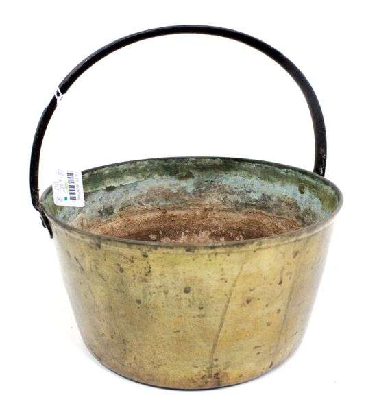 Solid Brass Heavy & Sturdy Cauldron - Preserving Pan - Cooking Pot with ...