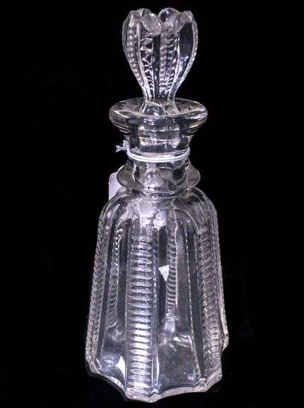 EAPG Clear Glass Cruet / Perfume / Cologne Bottle with Stopper by Model ...