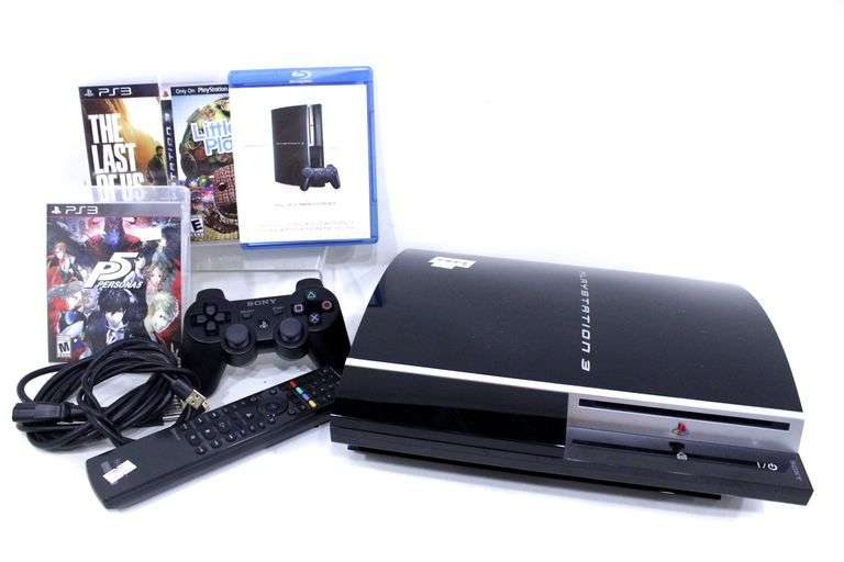 Sony Playstation 3 w/ Wireless Controller, Remote & Games - The Last of ...