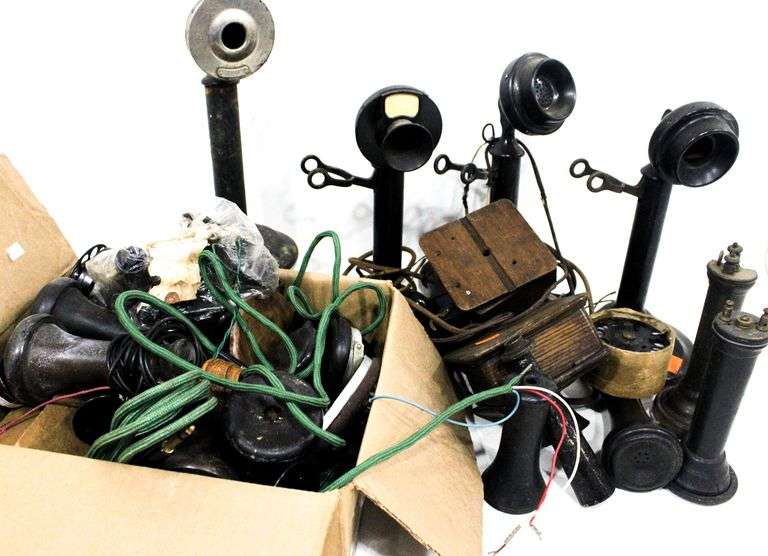Antique / Vintage Candlestick Telephone Collection for Restoration ...