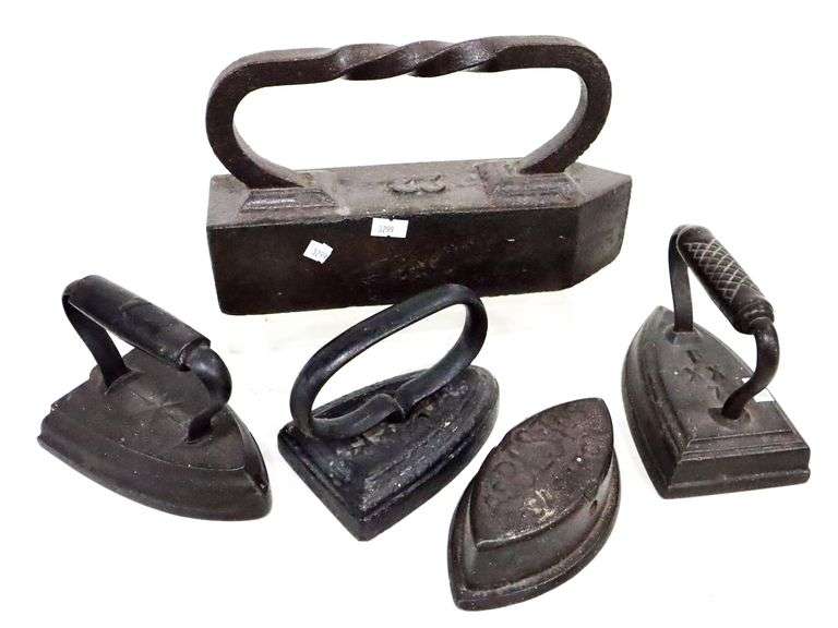 Vintage Cast Iron - Irons: Includes Cast Iron AsBESTos SAD IRON ...