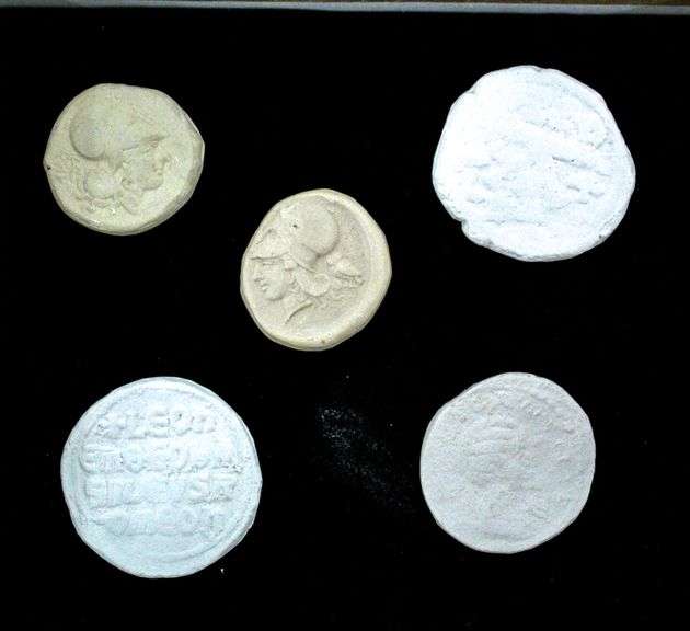 Plaster casts of ancient coins - Bunting Online Auctions
