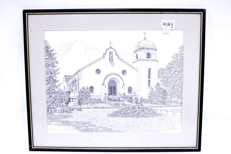 Martin Barry (Baltimore, MD) - Signed and Titled - "Our Lady of Mt ...