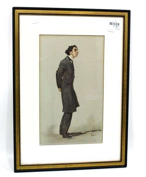 Vanity Fair Chromolithograph of Israel Zangwill ( By Walter Richard ...
