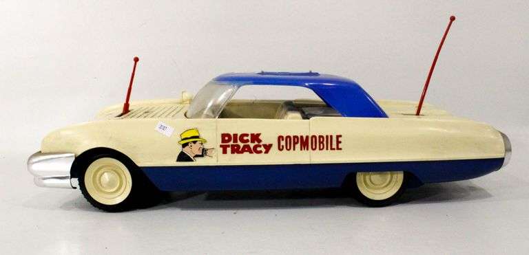 Vintage 1963 IDEAL Dick Tracy Copmobil Police Model Toy Car. - Bunting ...