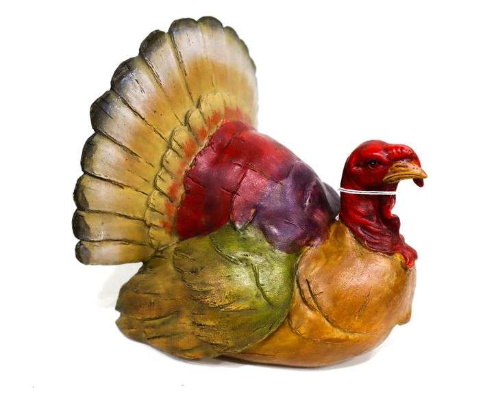 Turkey Centerpiece Figurine - Resin - Bunting Online Auctions