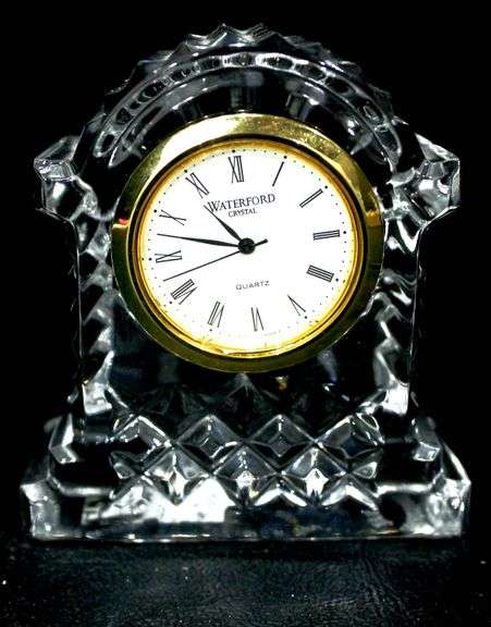 Waterford Crystal Glass Quartz Desk Top Clock. 3"x3" - Bunting Online ...