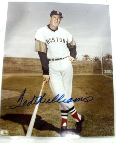 Ted Williams signed photo , Photo marked Cr 1988 Tv Sports Mailbag on ...