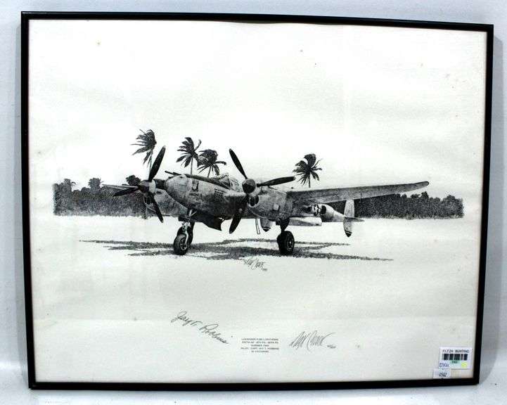 Signed, Dated 1981, and Numbered 342/600 Limited Edition "Lockheed P ...
