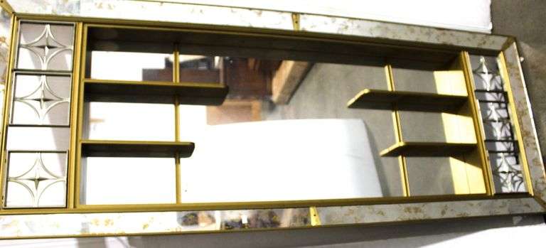 MCM Illinois Molding Co. Shadow Box Mirror Wall Shelf, 26"x 68 ...