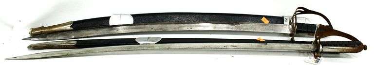 Sabre Sword & Scabbard Made in India - Pair of Swords with Scabbards ...