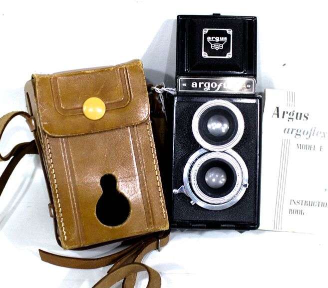 Argus Argoflex Model E Vintage Camera with Instruction Book and Case ...