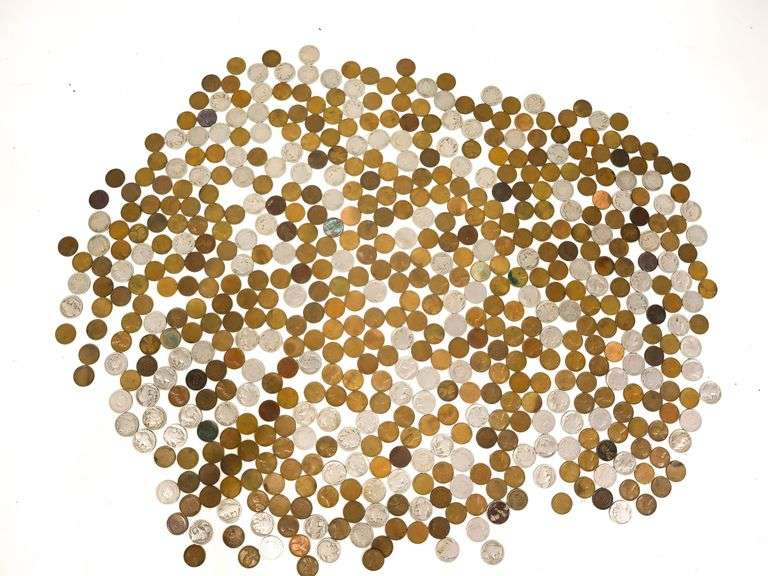 500+ Wheat Pennies (some early years), 25+ Indian Head Pennies 1860 ...