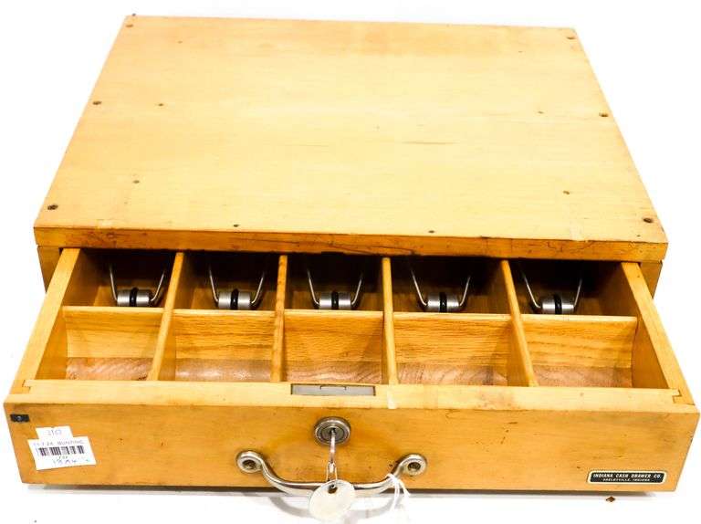 Indiana Cash Drawer Co. Shelbyville, Ind. USA - Wood Cash Drawer with ...