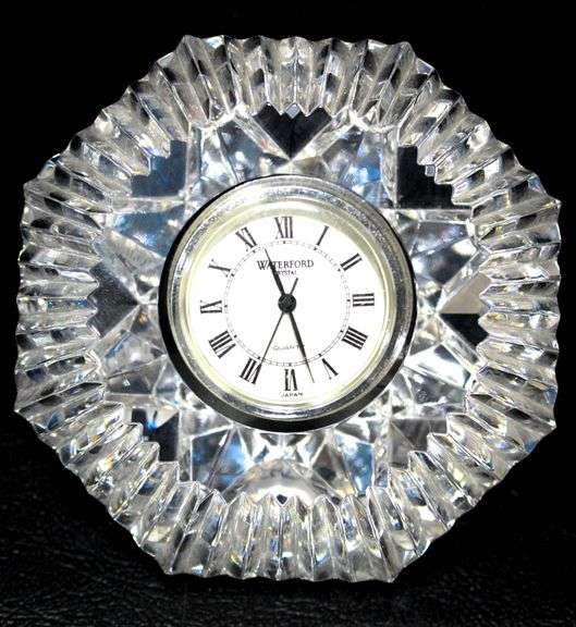 Waterford Crystal Quartz Desk Clock Made in Japan - 2 x 3 x 3 - Bunting ...