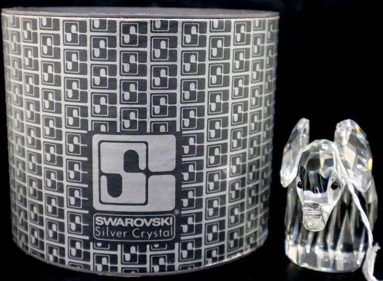 Swarovski Silver Crystal Art 7640 NR 055 Elephant Figurine Made in ...
