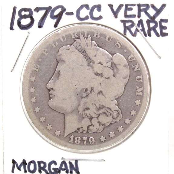 1879 "CC" Morgan Silver Dollar , Very Rare , only 736.000 minted ...